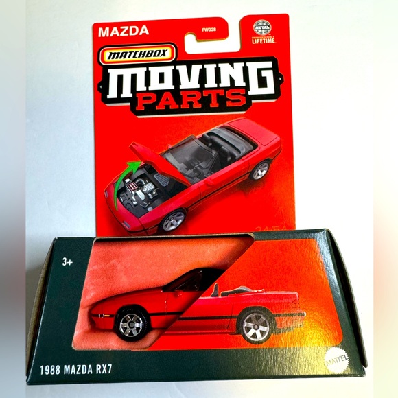 Mattel | Other | Matchbox Moving Parts 988 Mazda Rx7 | Poshmark